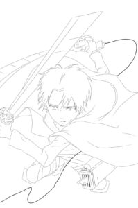Levi Ackerman Coloring Pages - 50 Free Coloring Pages