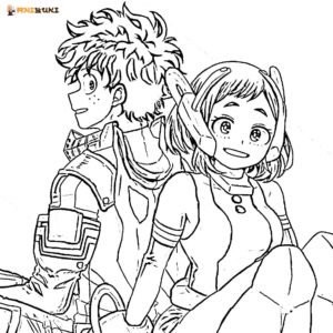 Ochako Uraraka Coloring Pages - Free Coloring Pages