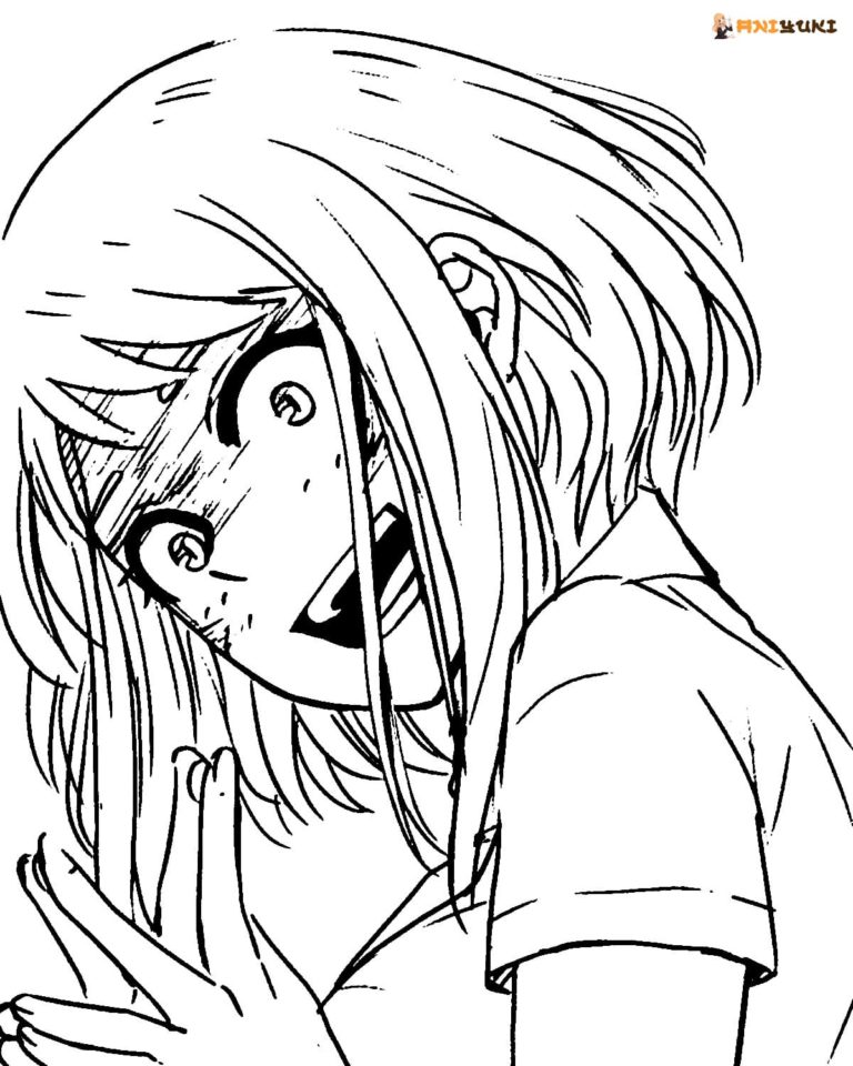 Ochako Uraraka Coloring Pages - Free Coloring Pages