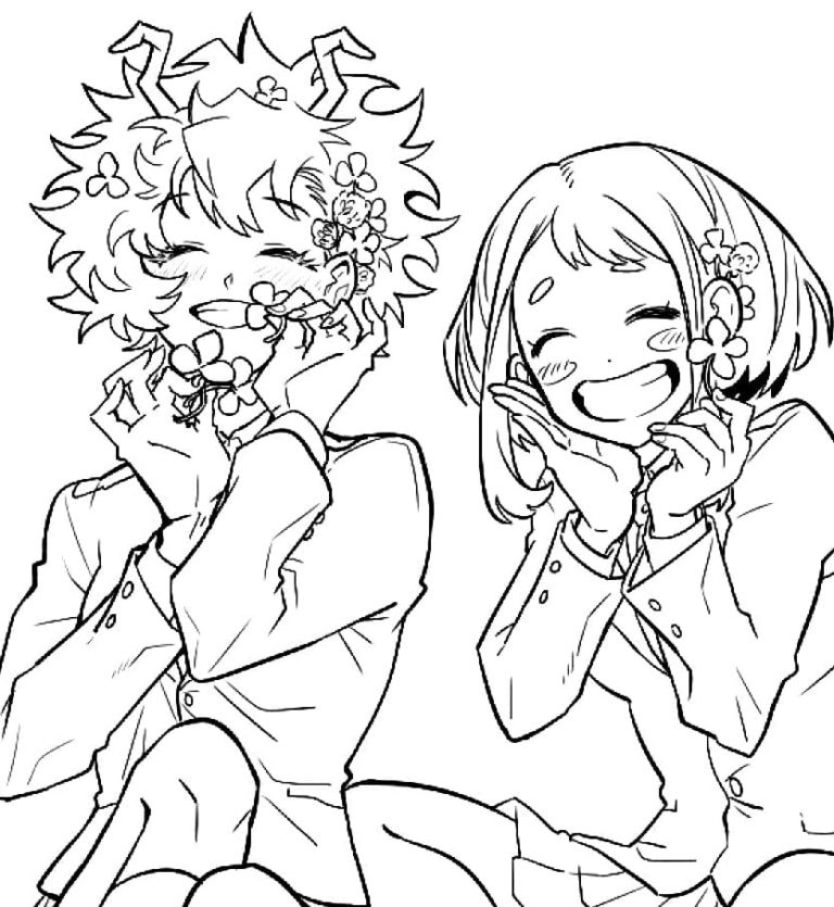 Ochako Uraraka Coloring Pages - Free Coloring Pages