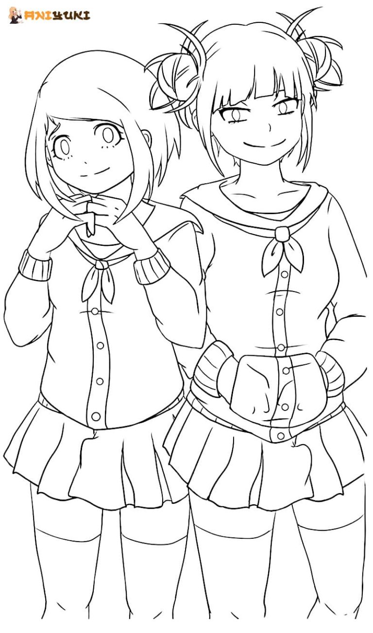 Ochako Uraraka Coloring Pages - Free Coloring Pages