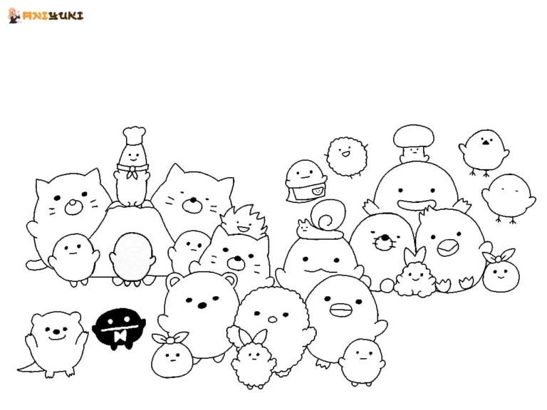Sumikko Gurashi coloring pages - AniYuki - Anime Portal