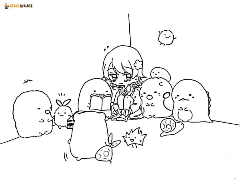 Sumikko Gurashi coloring pages - AniYuki - Anime Portal