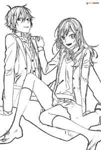 Horimiya Coloring Pages - AniYuki - Anime Portal