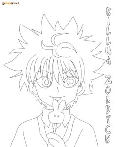 Killua Zoldyck Coloring Pages - Free Printable Coloring Pages