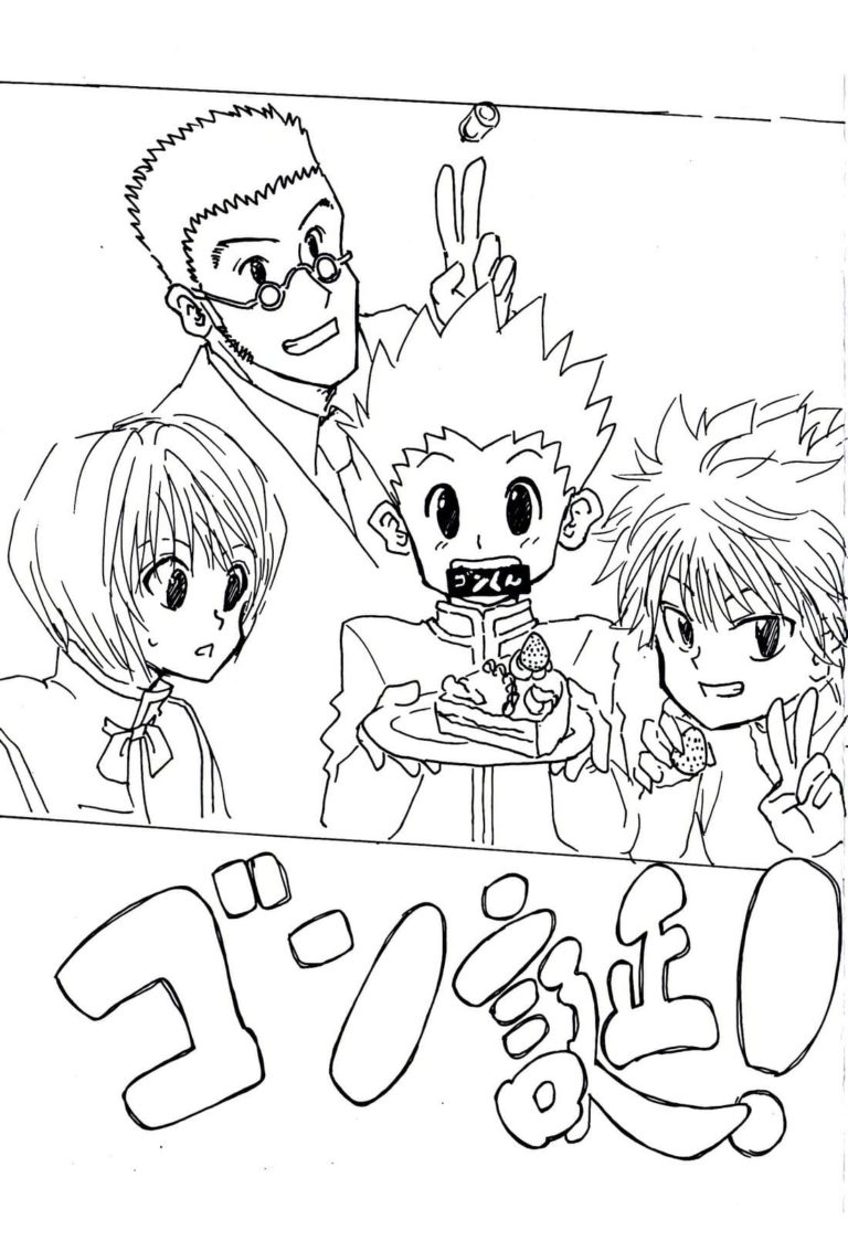 Killua Zoldyck Coloring Pages - Free Printable Coloring Pages