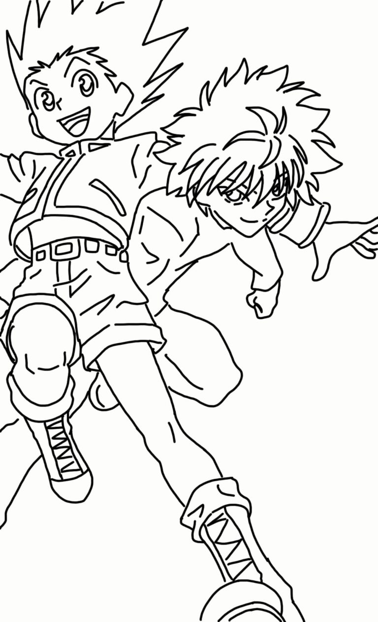Killua Zoldyck Coloring Pages - Free Printable Coloring Pages