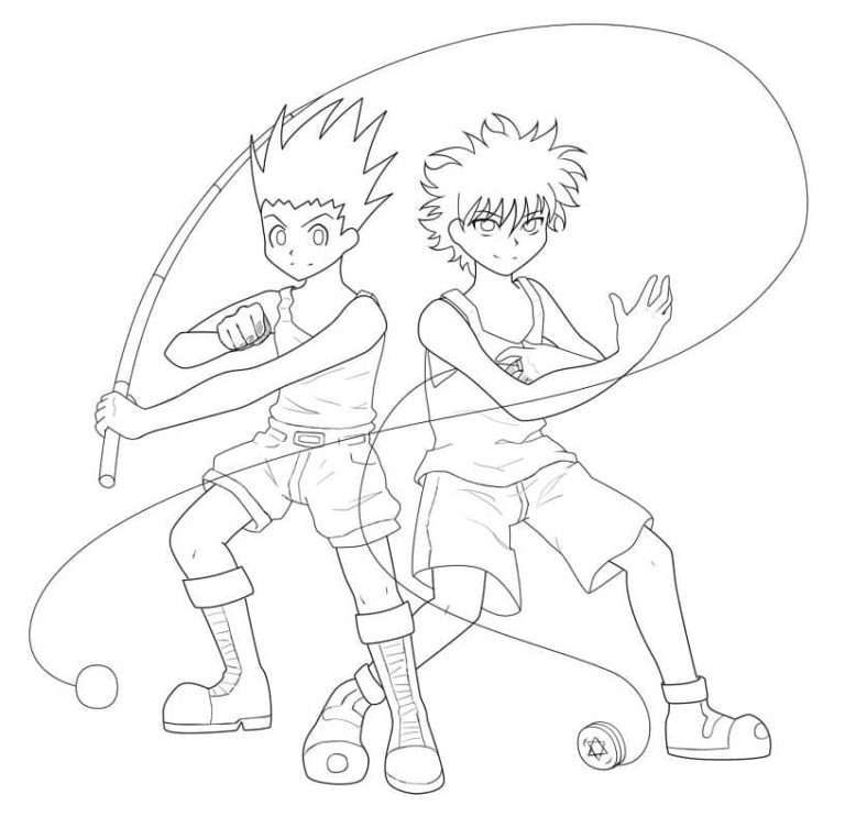 Killua Zoldyck Coloring Pages - Free Printable Coloring Pages