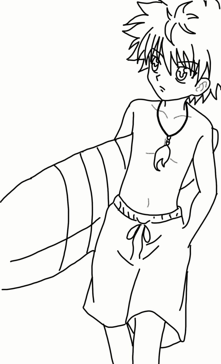 Killua Zoldyck Coloring Pages - Free Printable Coloring Pages