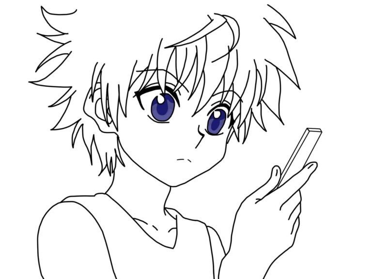 Killua Zoldyck Coloring Pages - Free Printable Coloring Pages