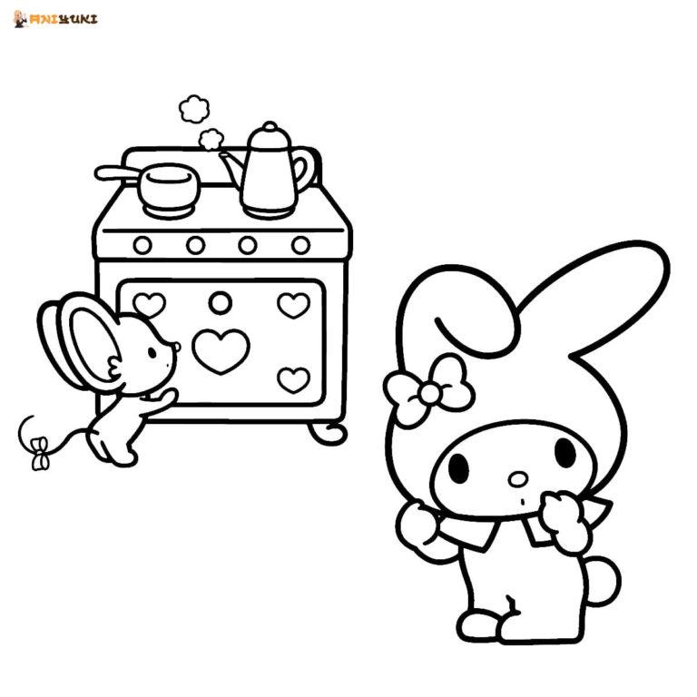 My Melody Coloring Pages - Printable Coloring Pages