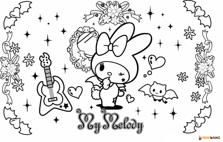 My Melody Coloring Pages - Printable Coloring Pages