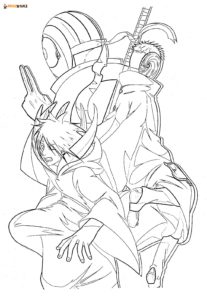 Tobi Coloring Pages - AniYuki - Anime Portal