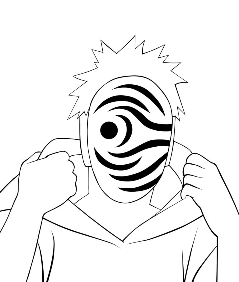 Tobi Coloring Pages - AniYuki - Anime Portal