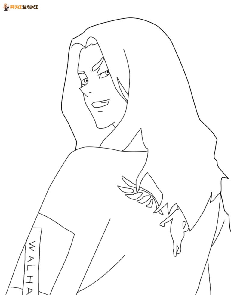Keisuke Baji Coloring Pages - AniYuki - Anime Portal