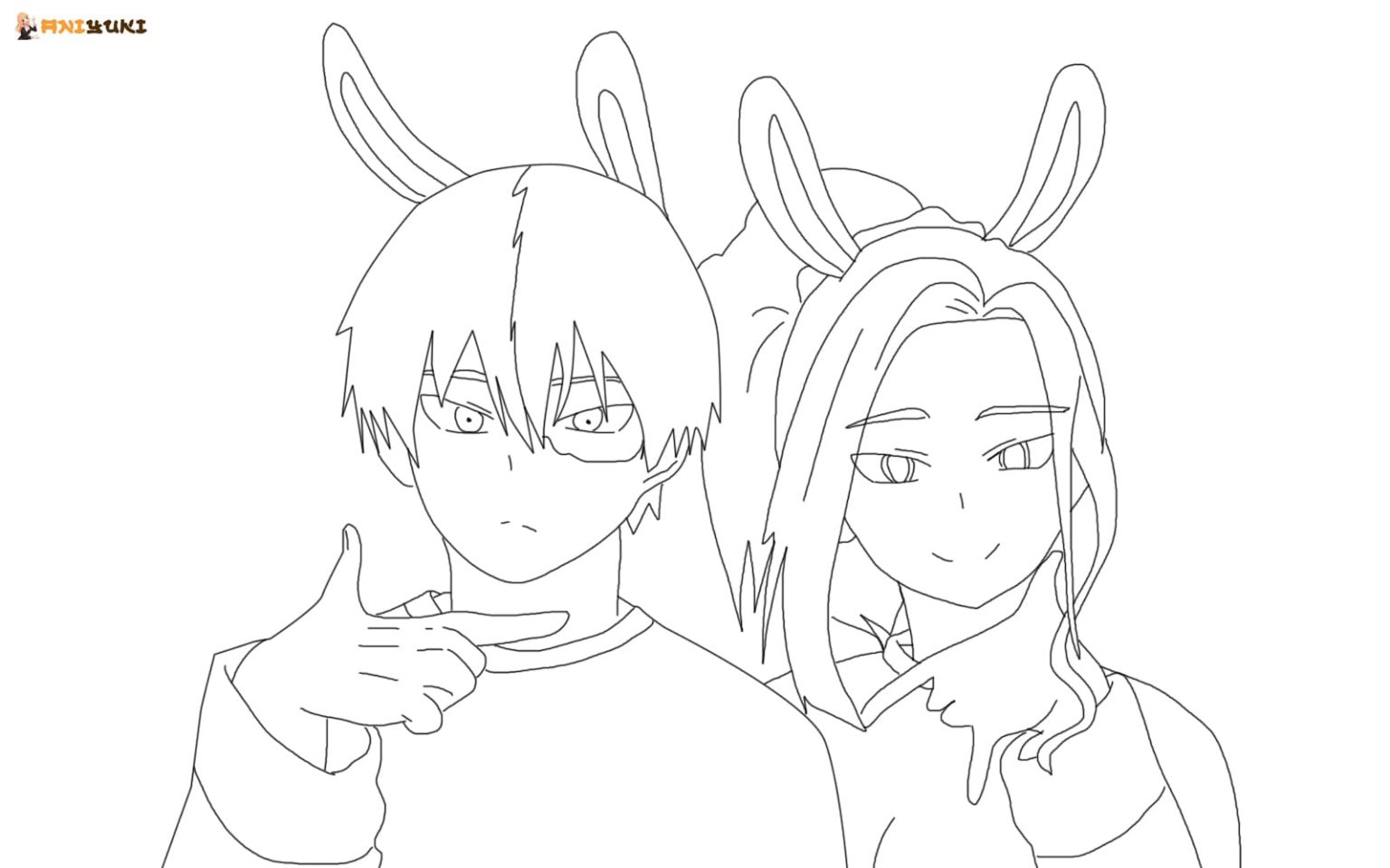 Momo Yaoyorozu Coloring Pages - AniYuki - Anime Portal