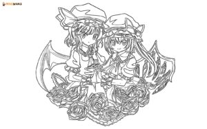 Touhou Project coloring pages - Free coloring pages