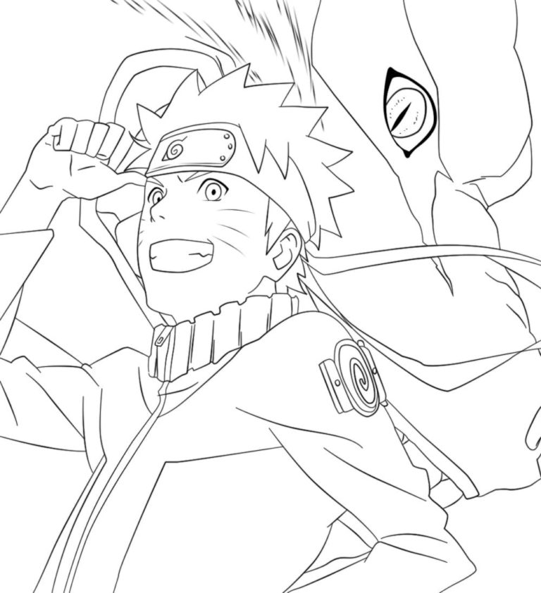 Kurama coloring pages - Free printable coloring pages
