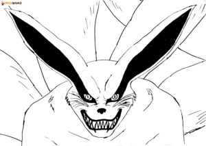 Kurama coloring pages - Free printable coloring pages