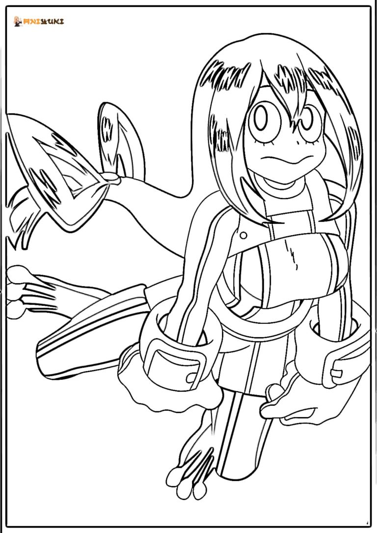 Tsuyu Asui Coloring Pages - Printable Coloring Pages
