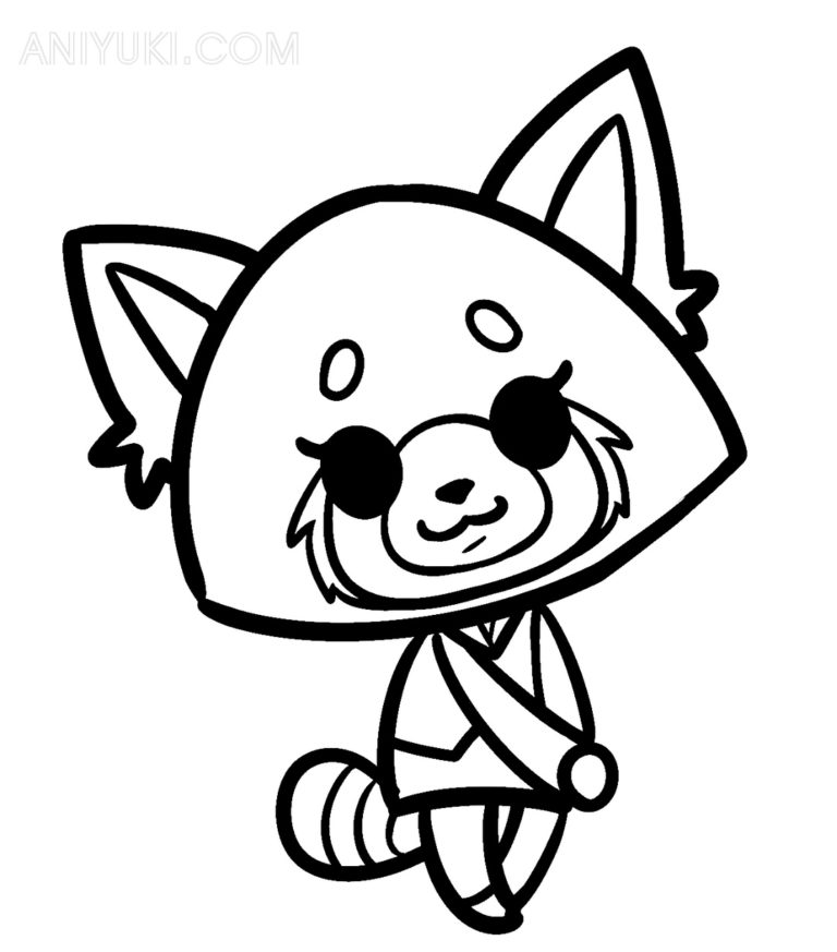 Aggretsuko Coloring Pages - AniYuki - Anime Portal