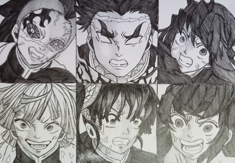 Pictures for sketching Demon Slayer Kimetsu No Yaiba