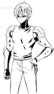 Genos Coloring Pages - AniYuki - Anime Portal