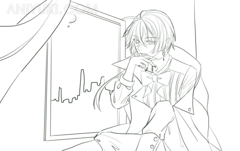 Vanitas no Carte Coloring Pages - AniYuki.com