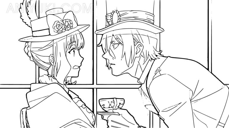 Vanitas no Carte Coloring Pages - AniYuki.com