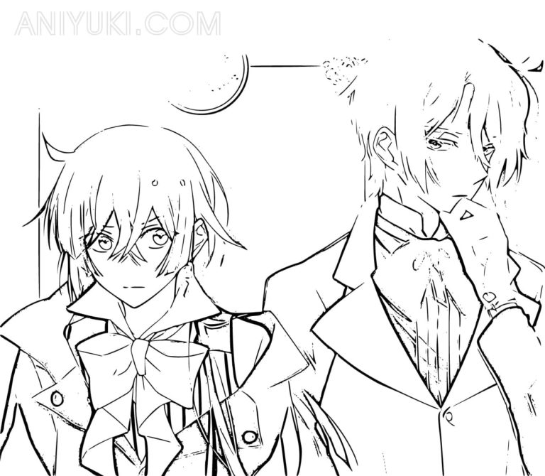 Vanitas no Carte Coloring Pages - AniYuki.com