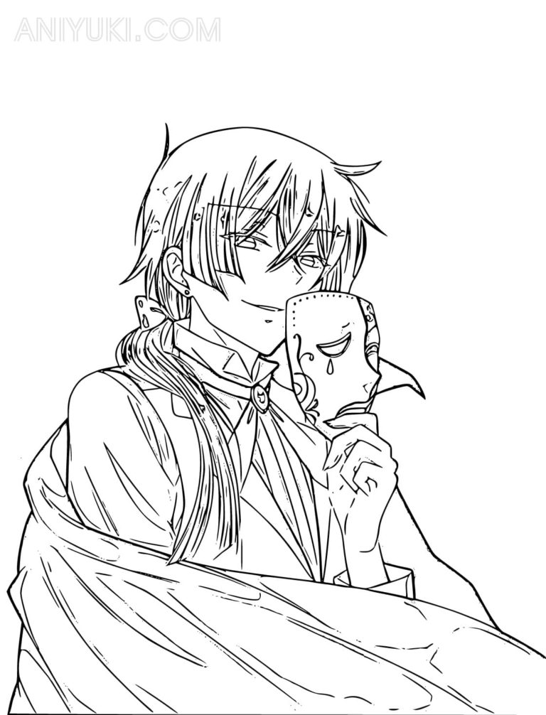 Vanitas no Carte Coloring Pages - AniYuki.com