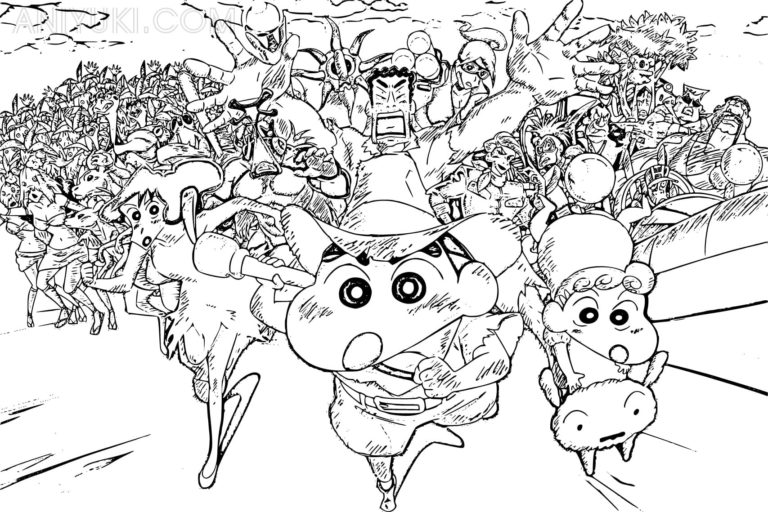 Crayon Shin-chan Coloring Pages - AniYuki.com