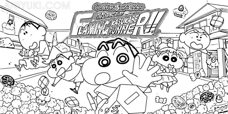 Crayon Shin-chan Coloring Pages - AniYuki.com