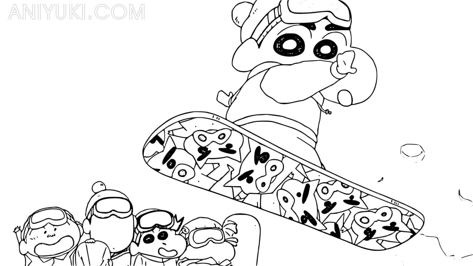 Crayon Shin-chan Coloring Pages - AniYuki.com