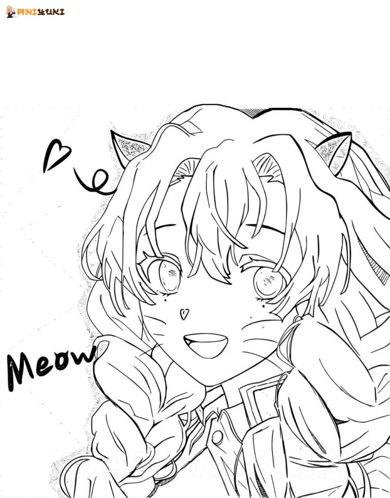 Mitsuri Kanroji Coloring Pages