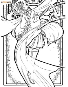 Mitsuri Kanroji Coloring Pages