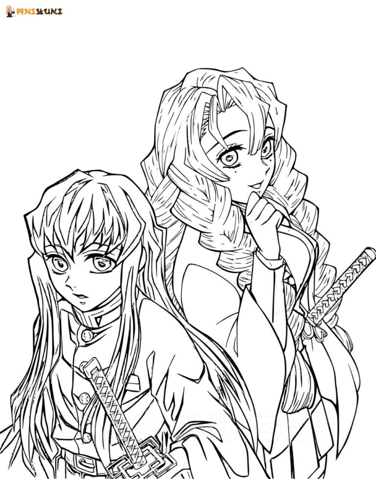 Mitsuri Kanroji Coloring Pages