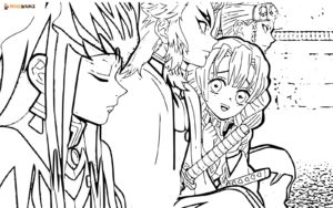 Mitsuri Kanroji Coloring Pages