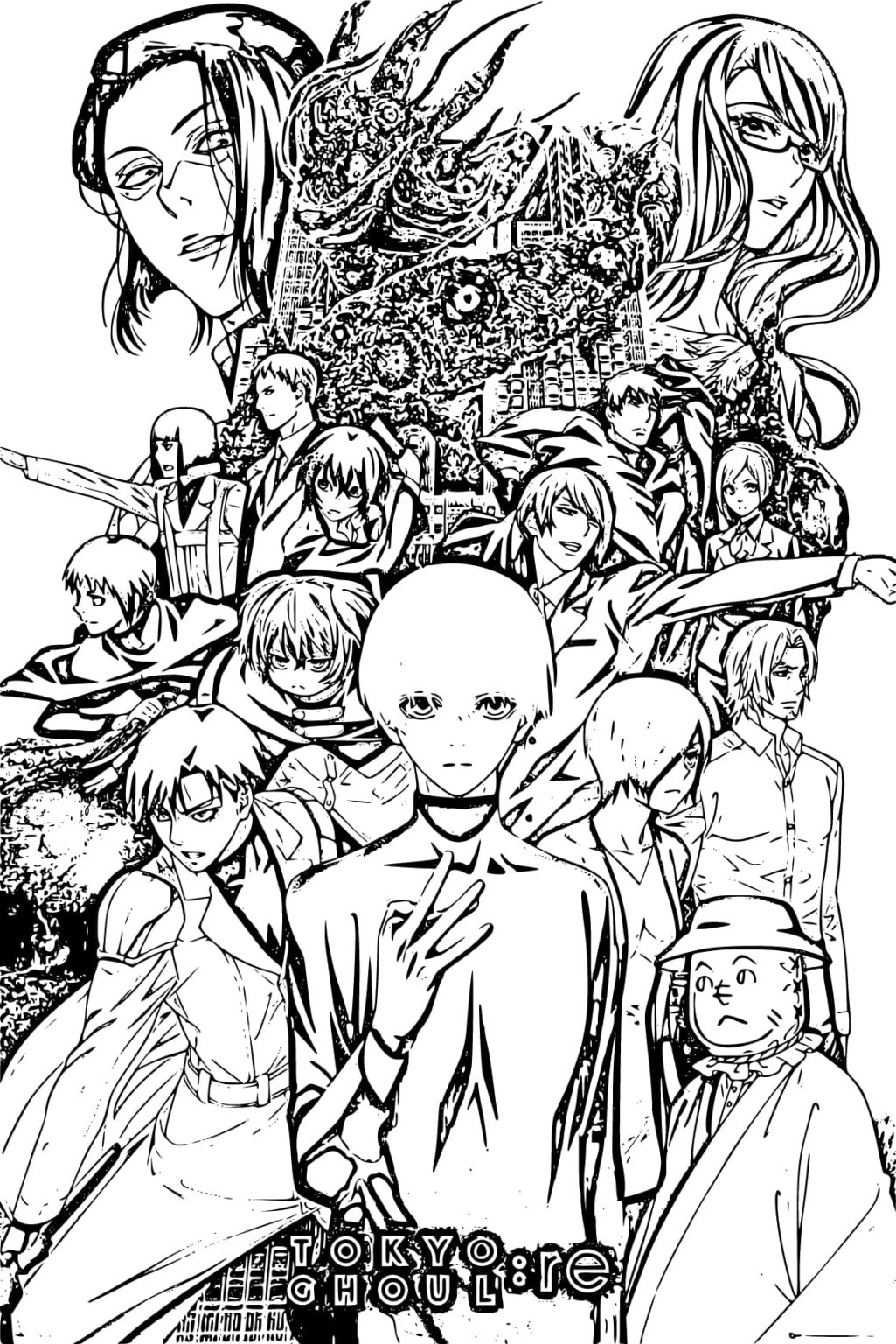 Tokyo Ghoul Coloring Pages