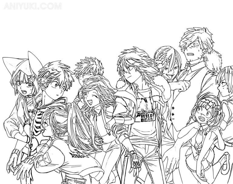 Kemono Jihen Coloring Pages - AniYuki - Anime Portal