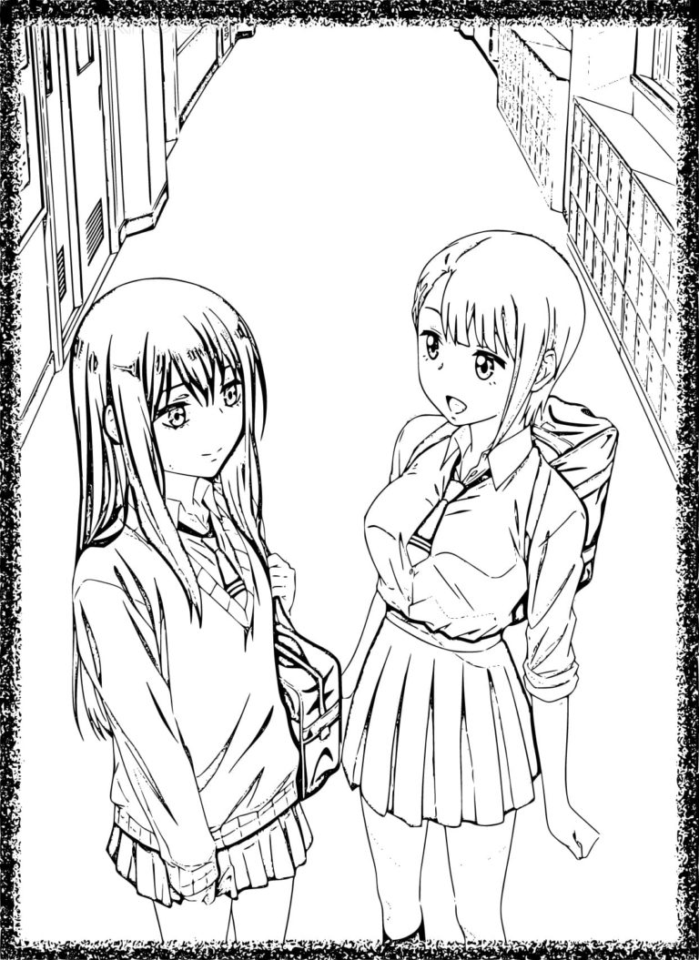 Mieruko-chan Coloring Pages - AniYuki - Anime Portal