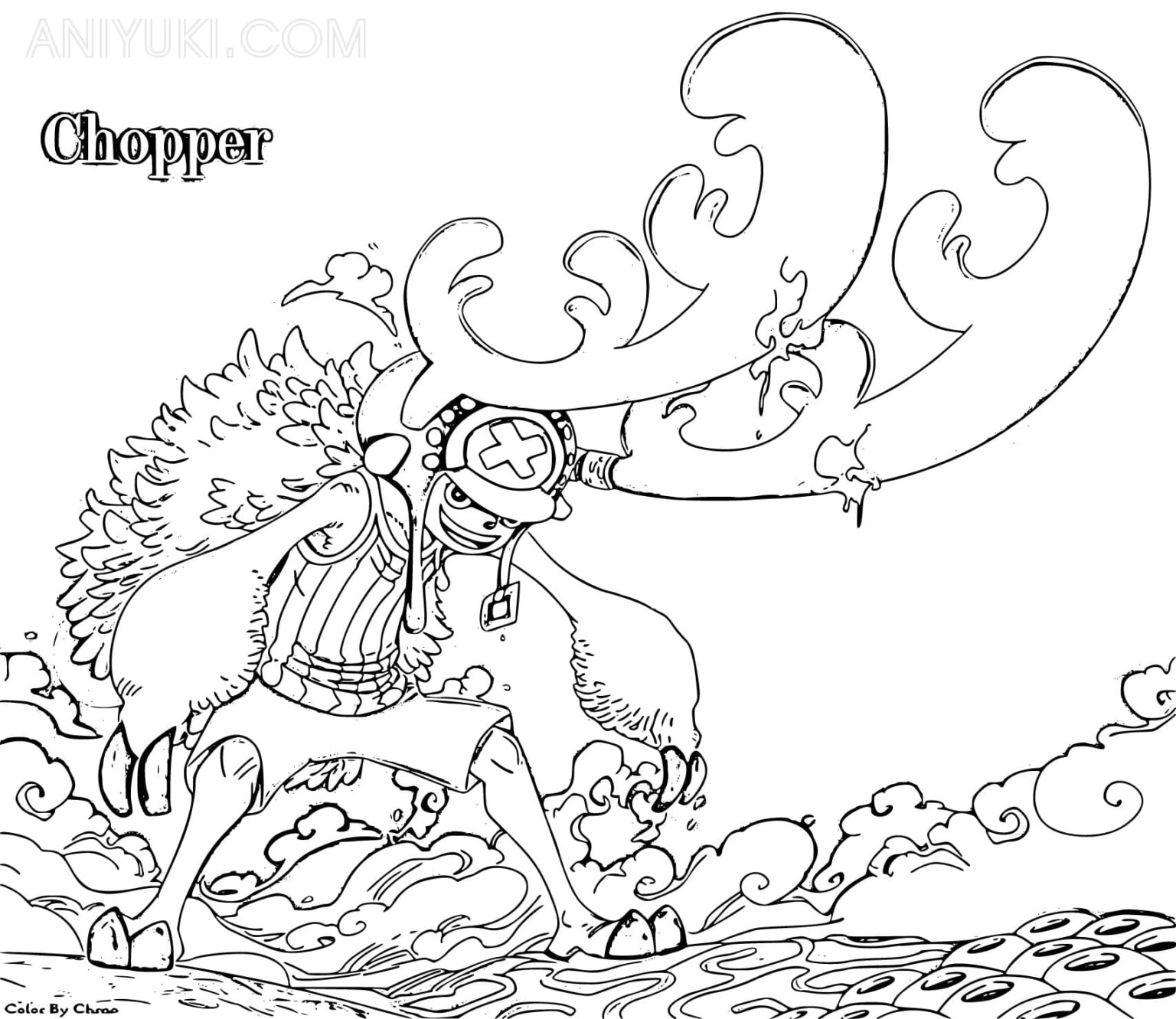 Tony Tony Chopper Coloring Pages - AniYuki.com