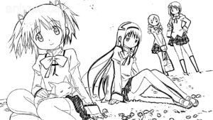 Mahou Shoujo Madoka Magica Coloring Pages - AniYuki.com