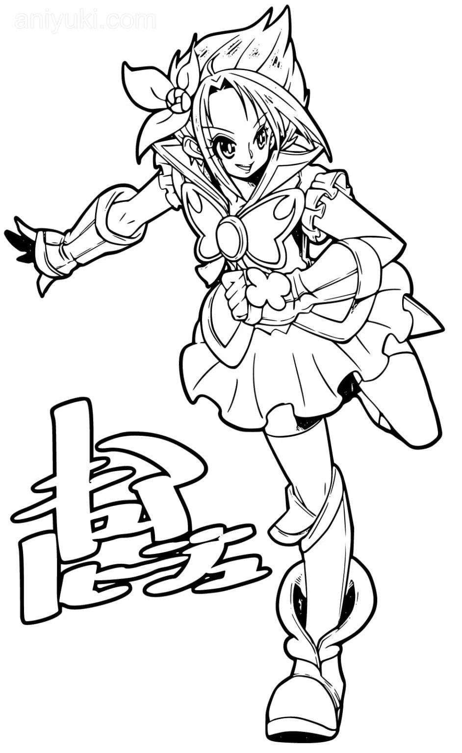 Disegni da colorare di Rin Natsuki - AniYuki - Anime Portal