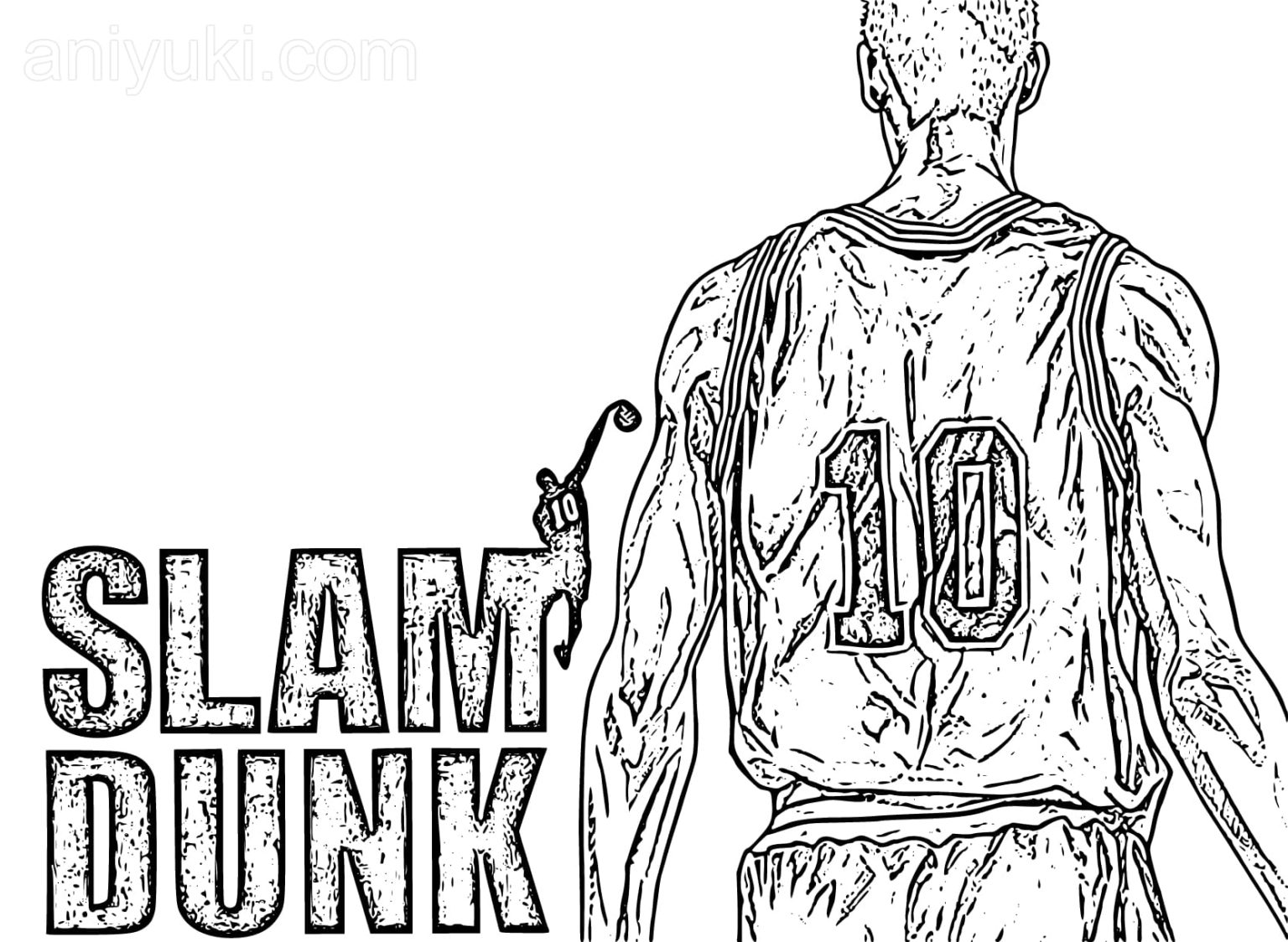 Dibujos de Slam Dunk para colorear - AniYuki.com