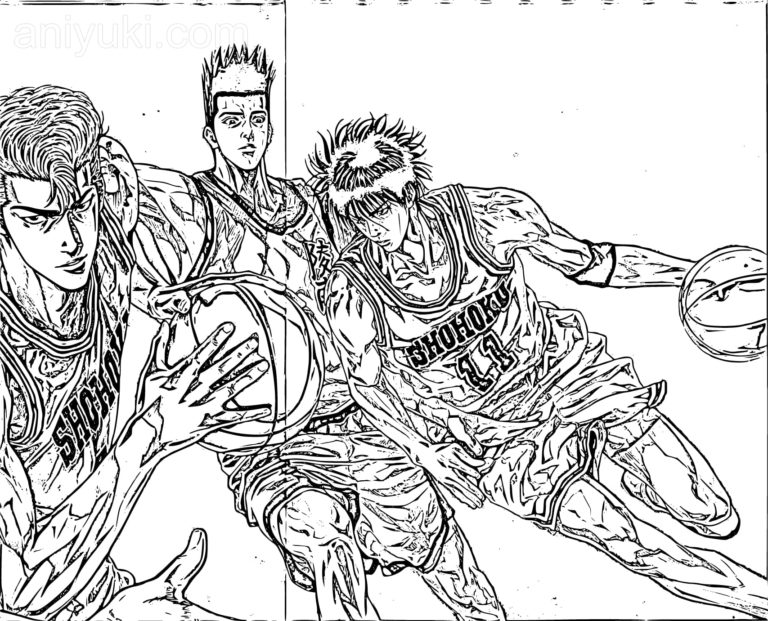 Slam Dunk Ch 276 Sakuragi X Rukawa Coloring