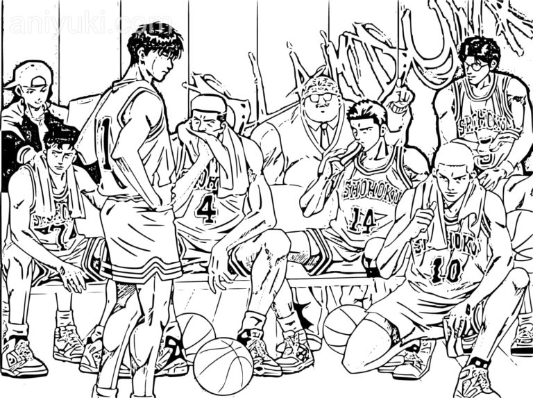Dibujos de Slam Dunk para colorear - AniYuki.com