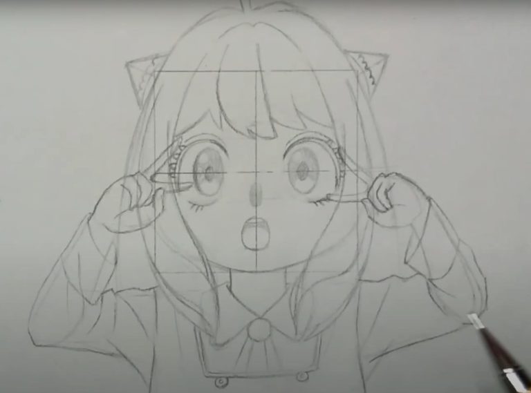 How to draw Anya Forger - Spy x Family - Step by step