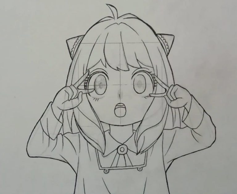 How to draw Anya Forger - Spy x Family - Step by step