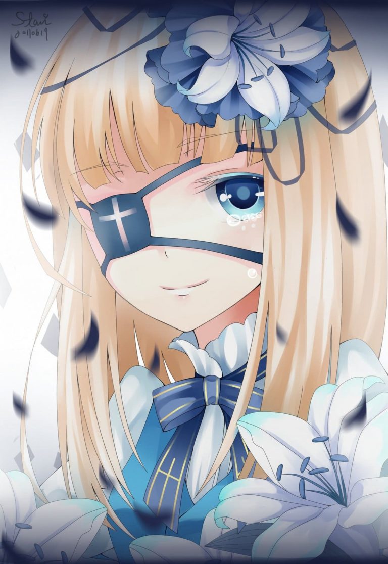 Anime girl with bandage on eye Images, Photos - AniYuki.com